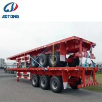 China 40 tons Max Payload 20ft Tri-Axle Skeleton Semi Trailer for Car Trailer Transportation for sale