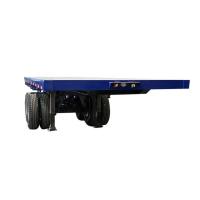 China Truck 40ft 48ft 70ft Tri-Axles Gooseneck Flatbed Semi Trailer for Container Transport for sale