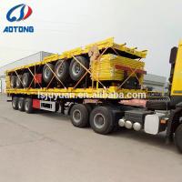 China 54000kgs Max Payload Steel 40ft 12pcs Twist Lock Container Flatbed Semi Truck Trailer for sale