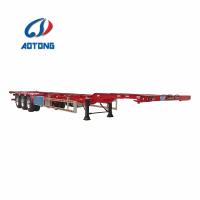 China 40T Max Payload 3 Axles Container Semi Trailer with Twist Lock Heavy Duty Landing Gear for sale