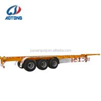 China 40T Max Payload 3 Axles Container Semi Trailer with Twist Lock Heavy Duty Landing Gear for sale