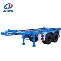 China 40T Max Payload 3 Axles Container Semi Trailer with Twist Lock Heavy Duty Landing Gear for sale