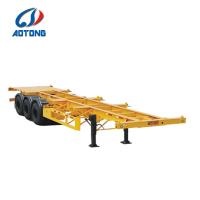 China Steel Semi-Trailer 2 Axles Designed for Heavy-Duty Container Transportation for sale