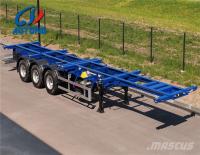 China Steel Semi-Trailer 2 Axles Designed for Heavy-Duty Container Transportation for sale