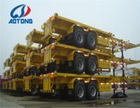 China Steel Semi-Trailer 2 Axles Designed for Heavy-Duty Container Transportation for sale