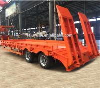 China 80-120 Tons Rated Load Low Loader Lowboy Truck Trailers for Equipment Transportation for sale