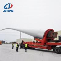 China 50m Wind Blade Transport Trailer with All Wheel Drive and Standard 28Ton Landing Gear for sale