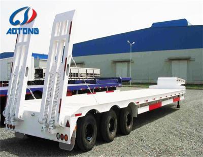 China 13000-18000X3000X1750mm Extendable Low Bed Trailer for Heavy Equipment Transportation for sale