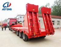 China 13000-18000X3000X1750mm Extendable Low Bed Trailer for Heavy Equipment Transportation for sale