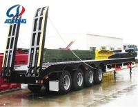 China 13000-18000X3000X1750mm Extendable Low Bed Trailer for Heavy Equipment Transportation for sale
