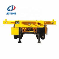 China Truck Trailer 20ft 40ft 45ft Skeletal Semi 40ft Skeleton Container Chassis Trailer Sale for sale