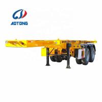 China Truck Trailer 20ft 40ft 45ft Skeletal Semi 40ft Skeleton Container Chassis Trailer Sale for sale