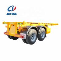 China Truck Trailer 20ft 40ft 45ft Skeletal Semi 40ft Skeleton Container Chassis Trailer Sale for sale