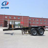 China 35-60 Tons Rated Load Self Loading Container Dump Trailer with Skeleton Type for sale