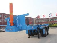China 35-60 Tons Rated Load Self Loading Container Dump Trailer with Skeleton Type for sale
