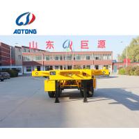 China Semi-Trailer Skeleton Container 20ft/40ft Gooseneck Trailer for Transport for sale