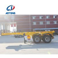 China Semi-Trailer Skeleton Container 20ft/40ft Gooseneck Trailer for Transport for sale