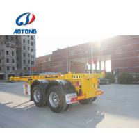 China Semi-Trailer Skeleton Container 20ft/40ft Gooseneck Trailer for Transport for sale