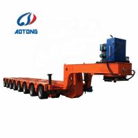 China 8 Lines 16 Axles Low Bed Semi Hydraulic Modular Trailer Suitable for Heavy Duty Transport for sale