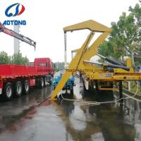 China 37T Rated Load Capacity Container Side Loader Semi Trailer with Side Lifter Loader Lift for sale