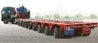 China Hydraulic Steering Axle Trailer for Transporting Overweight and Heavy Cargo Loads for sale