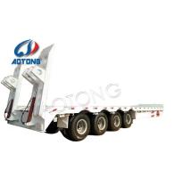 China 2/3/4 Axles Lowbed 60 80 100 Tons Heavy Duty Lowboy Lowbed Low Loader Trunk Semi Trailer for sale