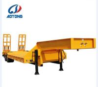 China 2/3/4 Axles Lowbed 60 80 100 Tons Heavy Duty Lowboy Lowbed Low Loader Trunk Semi Trailer for sale