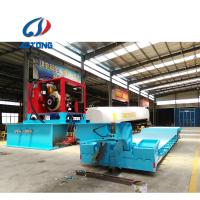 China 120 Tons Capacity Front Load Low Bed Semi Trailer with 4 Axles and Hydraulic Steering for sale