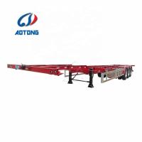 China Skeleton Container Semi Trailer EAST 20ft 40 Ft for Car Trailer Tires 235/75R15/2 for sale