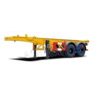 China Skeleton Container Semi Trailer EAST 20ft 40 Ft for Car Trailer Tires 235/75R15/2 for sale