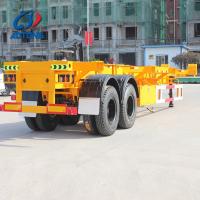 China Skeleton Container Semi Trailer EAST 20ft 40 Ft for Car Trailer Tires 235/75R15/2 for sale