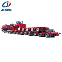 China 13000*2500*3090 Steel Lowbed Semi Truck Trailer with Platform Heavy Duty Lifting Power for sale