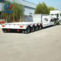 China 13000*2500*3090 Steel Lowbed Semi Truck Trailer with Platform Heavy Duty Lifting Power for sale