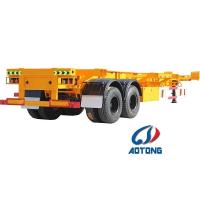 China Mechanical Suspension Tri-Axle Skeleton Semi Trailer for Construction Site and 7pin Plug for sale