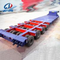 China Semi-Trailer 150ton Heavy Duty 4 Line 8 Axle Low Bed Trailer with 32 Tyres and Gooseneck for sale