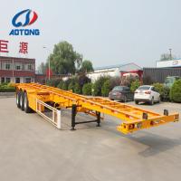 China Multi Axles Skeleton Semi Trailer with 2''/3.5'' Bolt Type Kin Pin and 12R22.5 Tire for sale