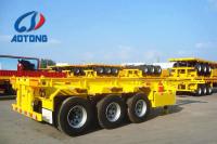 China Multi Axles Skeleton Semi Trailer with 2''/3.5'' Bolt Type Kin Pin and 12R22.5 Tire for sale