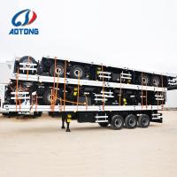 China Other Trailers 2020 30ft 3 Axles Flatbed Semi Trailer with Q235 or Q345 Main Beam for sale
