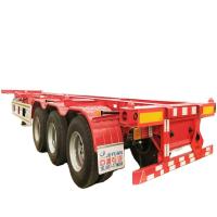 China Custom's Requirement 3 Axles 53ft Skeletal Trailer for 20ft 40ft 45ft Container for sale