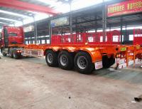 China Steel Skeleton Semi Trailer for 20ft 40ft Container Chassis in Southeast Asia Market for sale
