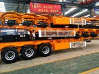 China Steel Skeleton Semi Trailer for 20ft 40ft Container Chassis in Southeast Asia Market for sale