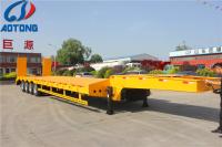 China Lowbed Semi Trailers 2-3-4-5 Axle 50-120 Ton Truck Trailer for Heavy Equipment Hauling for sale