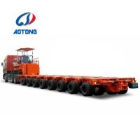 China Semi-Trailer with Hydraulic System Gooseneck Steering Axles and Heavy Duty Wheels for sale