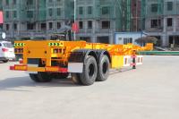 China 30 tons Max Payload Steel Skeleton Container Semi Trailer for 2 Axles 20ft 40ft Containers for sale