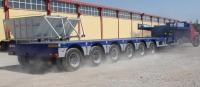 China Semi-Trailer for Heavy Equipment Transport Multi-Axle Hydraulic Low Bed Truck Trailer for sale