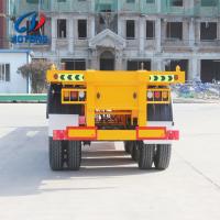 China Truck 20ft 40ft Skeleton Gooseneck Container Chassis Skeletal Trailer with 2*13T FUWA Axle for sale