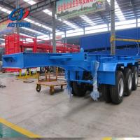 China 2020 3 Axle Container 40ft Truck Trailer Chasis Skeleton Semi Trailer with Steel Q235 for sale