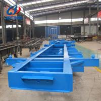 China 2020 3 Axle Container 40ft Truck Trailer Chasis Skeleton Semi Trailer with Steel Q235 for sale