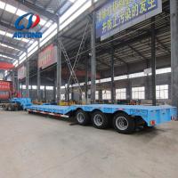 China Removable Gooseneck Lowboy Trailer with 4mm Checked Plate and Heavy Duty Performance for sale