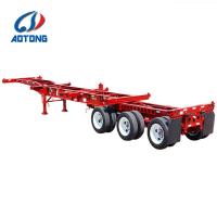 China Light Tare Weight 2/3 Axles 20-40-45ft Air Suspension Container Chassis Semi-Trailer for sale